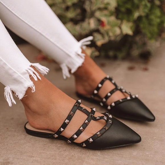 Shoes | Must Have Stud Flats Black | Poshmark
